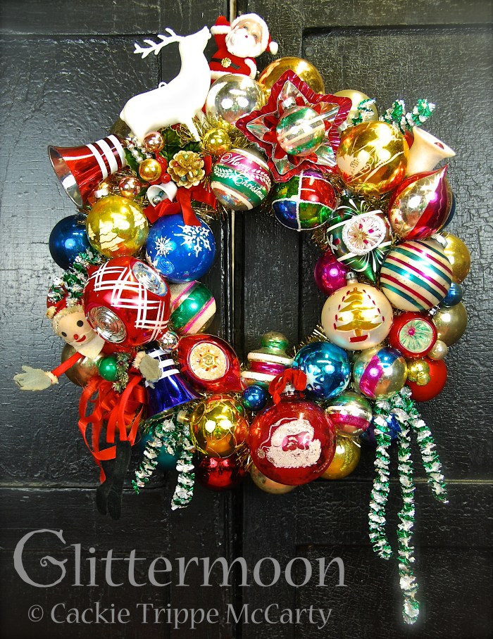 2 New Wreaths! – Glittermoon Vintage Christmas
